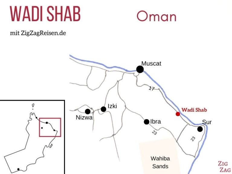 Wadi Shab (Oman) - Tipps + Fotos für Wandern und Schwimmen